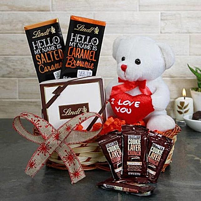 Choco N Teddy Hamper usa | Gift Choco N Teddy Hamper- FNP