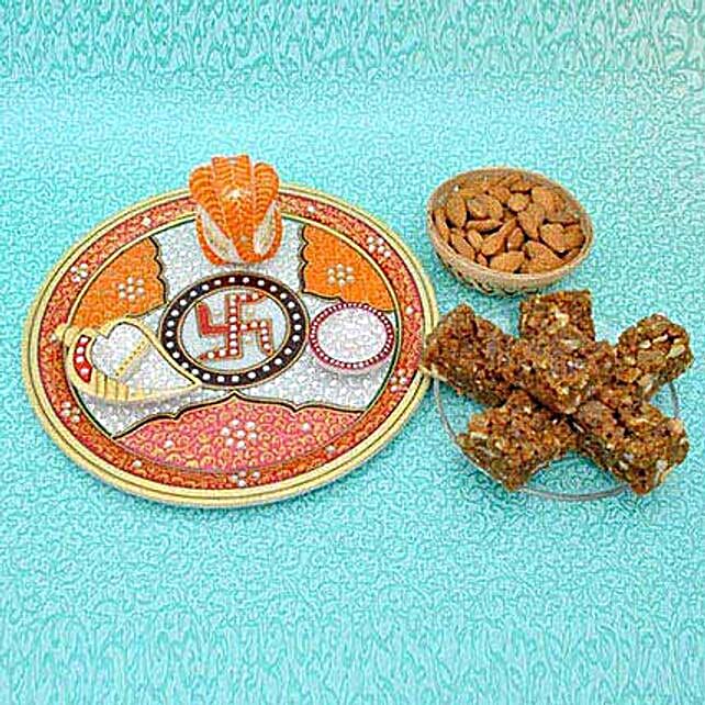 Swastika Sweet Thali usa | Gift Swastika Sweet Thali- FNP