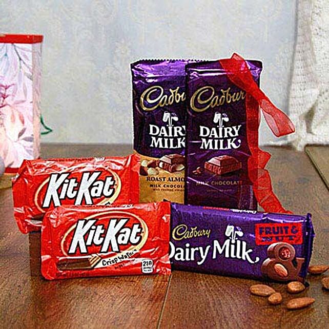 Dairy Milk N Kit Kat Love usa | Gift Dairy Milk N Kit Kat Love- FNP