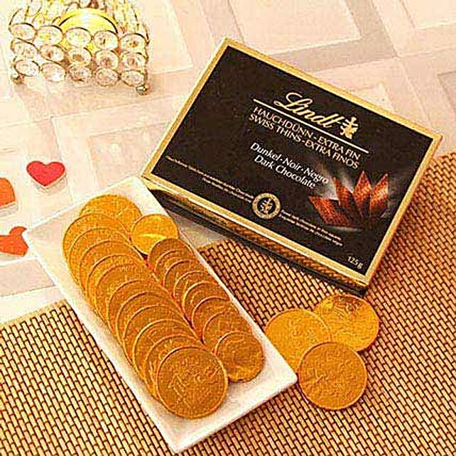 Lindt Dark Chocolate N Gold Coin Chocolates usa | Gift Lindt Dark ...