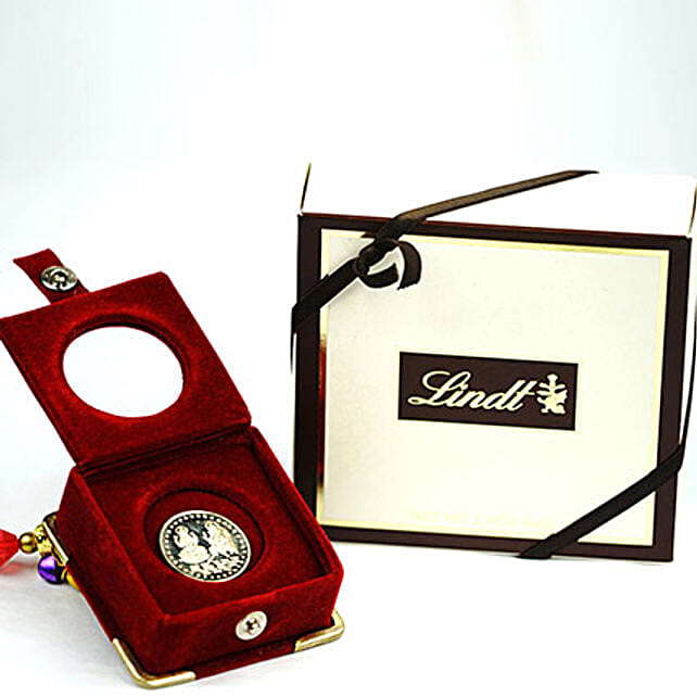 Lindt Truffles Chocolate and Silver Coin usa | Gift Lindt Truffles ...