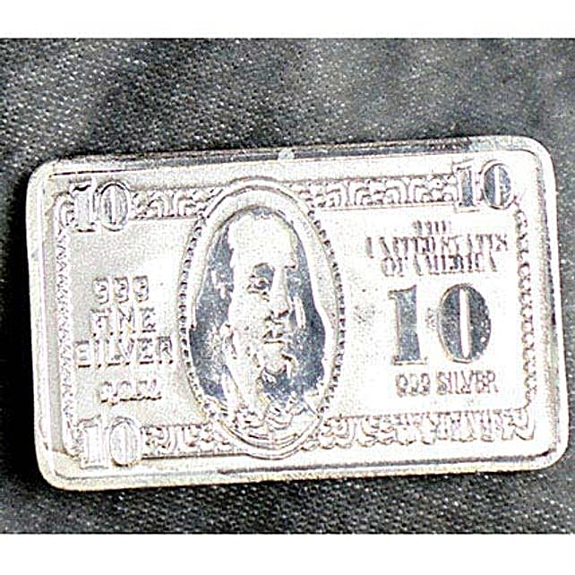 10 Gram Pure Silver 10 Bill Biscuit usa | Gift 10 Gram Pure Silver 10 ...