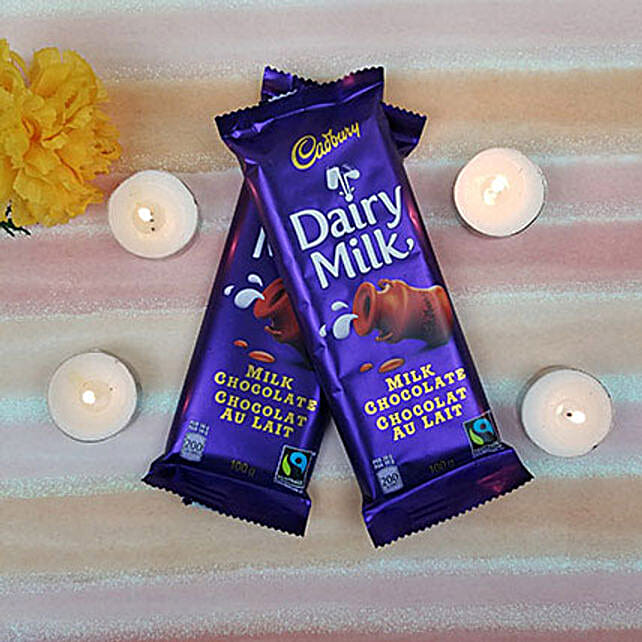 Dairy Milk Duo N Diyas Set usa | Gift Dairy Milk Duo N Diyas Set- FNP
