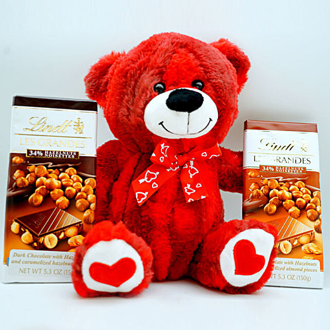 Smiley Teddy And Chocolate Combo usa | Gift Smiley Teddy And Chocolate ...