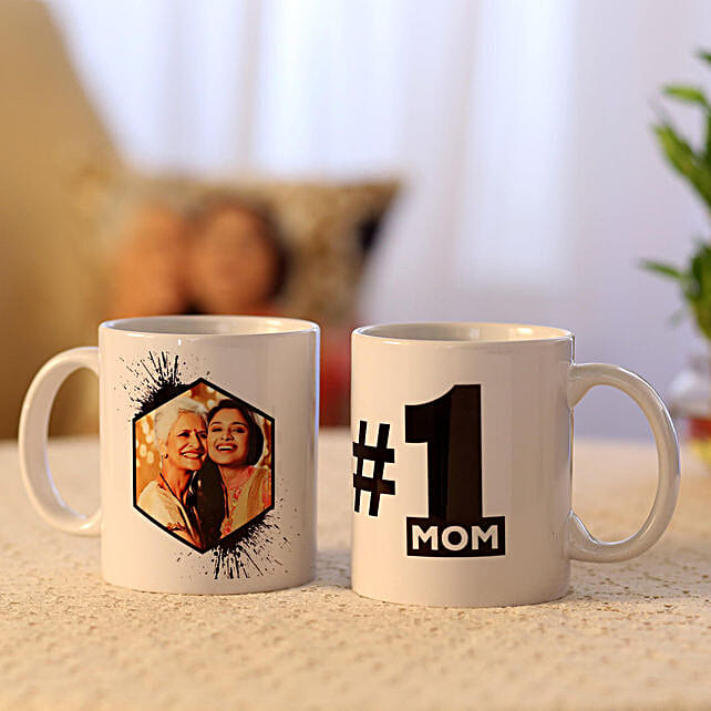Picture Mug and Number 1 Mom Mug Combo usa | Gift Picture Mug and ...