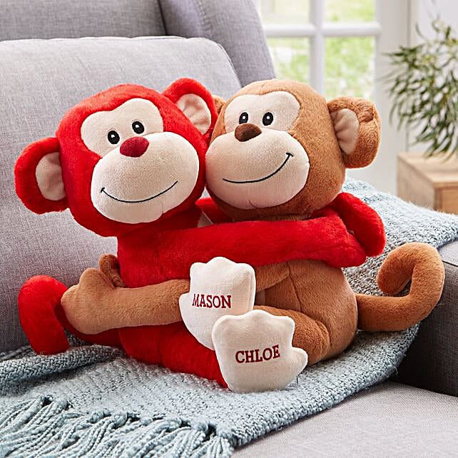 Personalised Hugging Monkeys Soft Toy usa | Gift Personalised Hugging ...