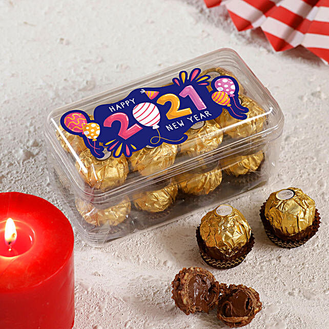 New Year Printed Ferrero Rocher Box 16 Pcs usa | Gift New Year Printed ...