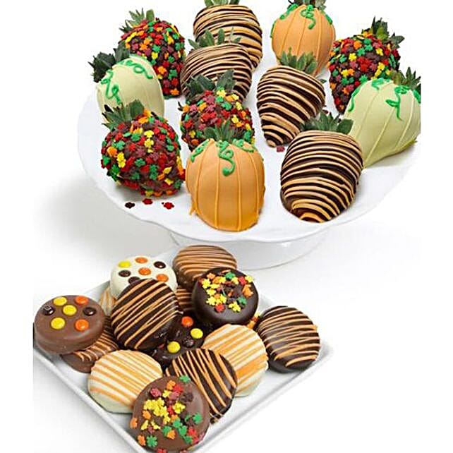 Fall Chocolate Covered Strawberries And Oreo Cookies usa | Gift Fall ...