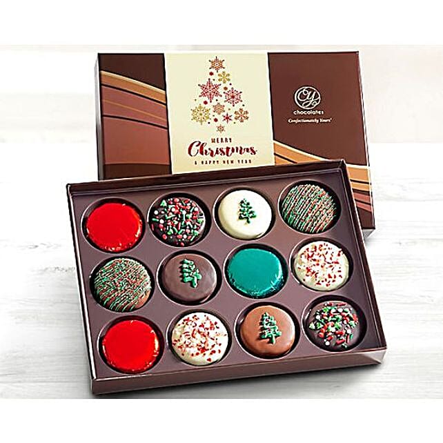 Merry Christmas Chocolate Covered Oreos 12 Pcs usa | Gift Merry ...