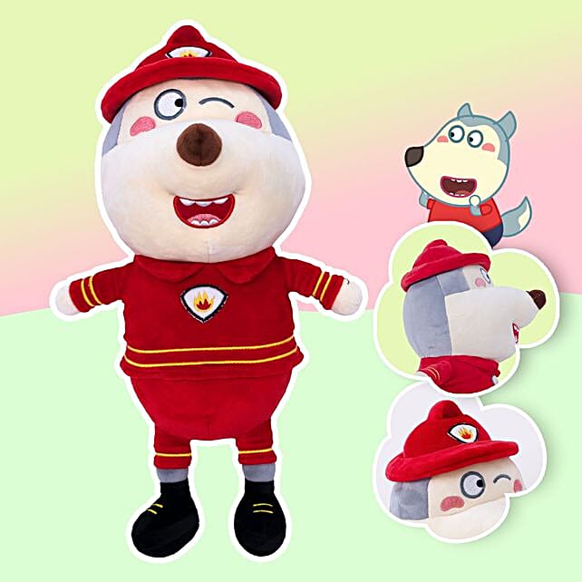 Wolfoo Firefighter Soft Toy usa | Gift Wolfoo Firefighter Soft Toy- FNP