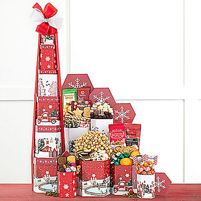 Winter Cheer Tower Gift Set usa | Gift Winter Cheer Tower Gift Set- FNP