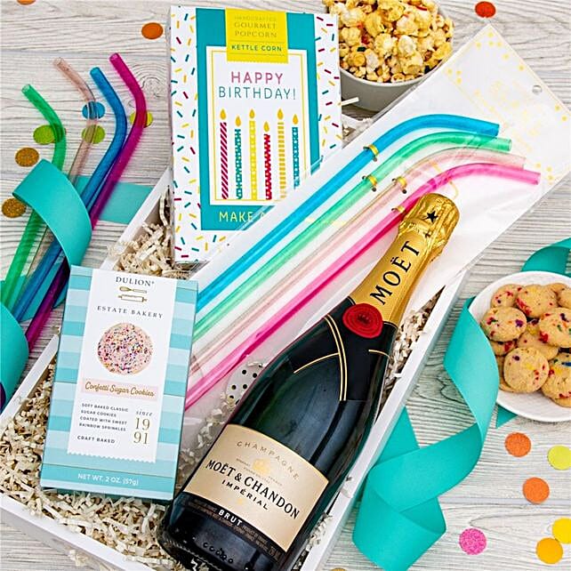 Birthday Champagne & Snacks usa | Gift Birthday Champagne & Snacks- FNP