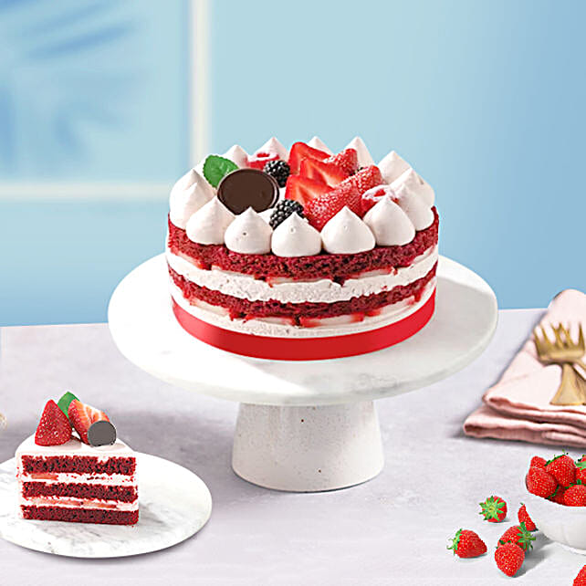 Red Velvet Soft Cream Cake usa | Gift Red Velvet Soft Cream Cake- FNP