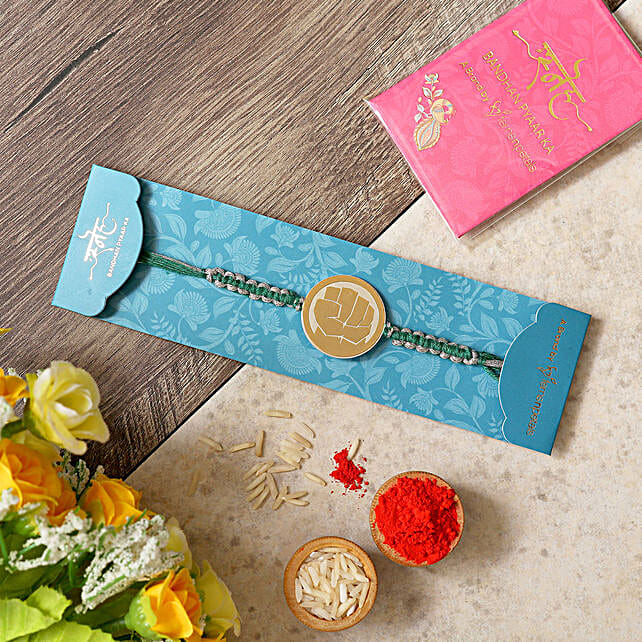 Metal Hulk Rakhi For Kids Exp usa | Gift Metal Hulk Rakhi For Kids Exp- FNP