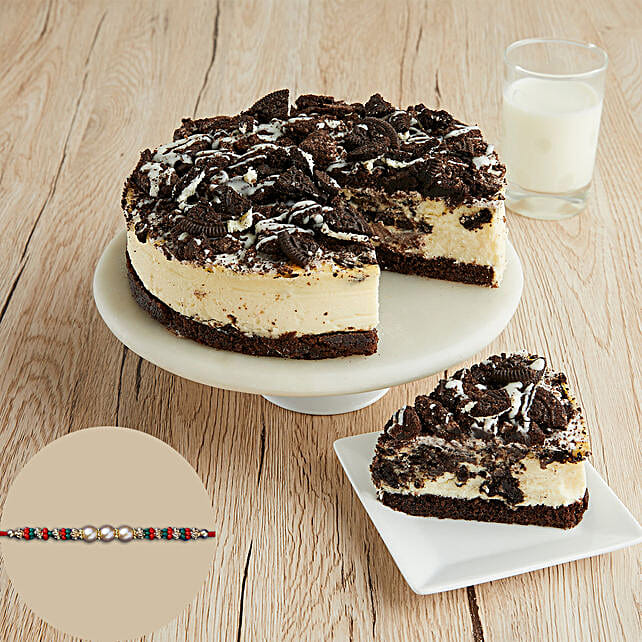 Cheesecake Surprise Rakhi Combo usa | Gift Cheesecake Surprise Rakhi ...
