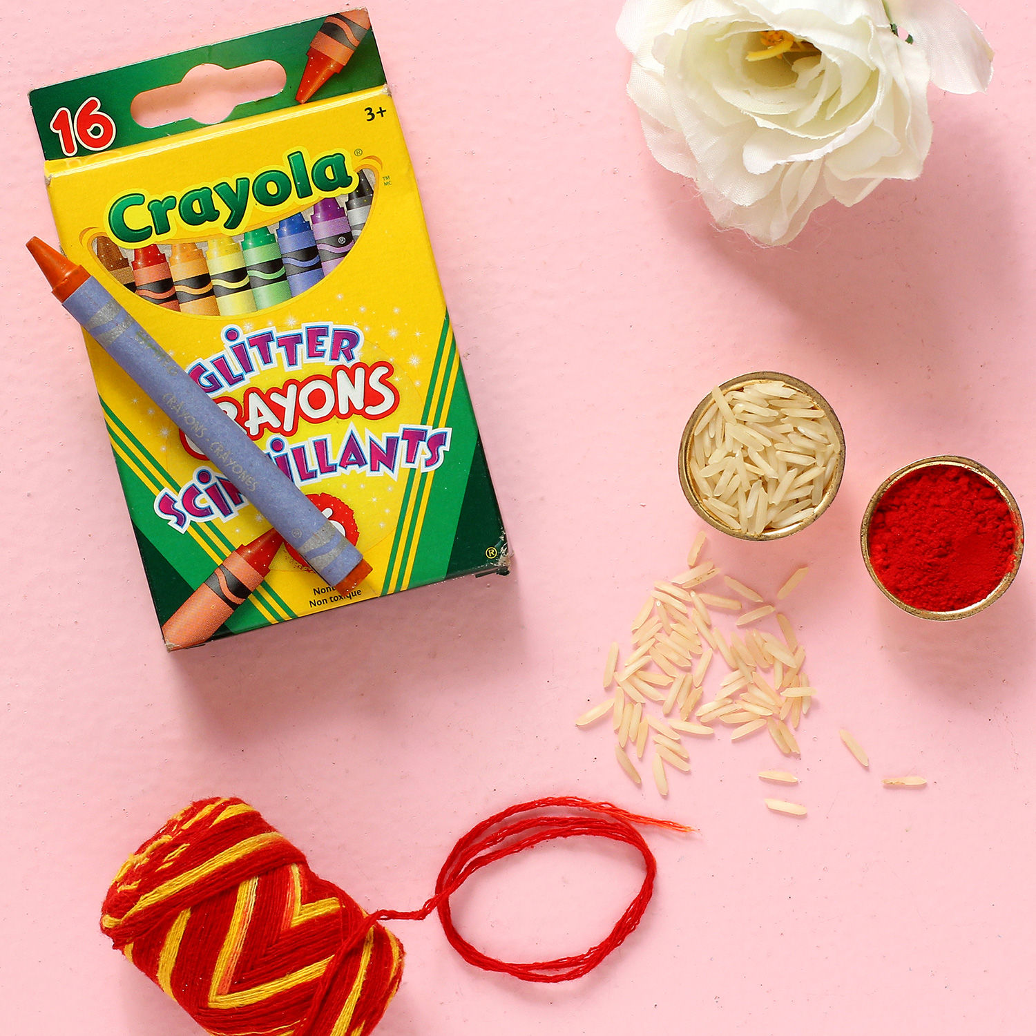 Bhai Dooj Wishes Crayola Glitter Crayons Combo usa | Gift Bhai Dooj ...
