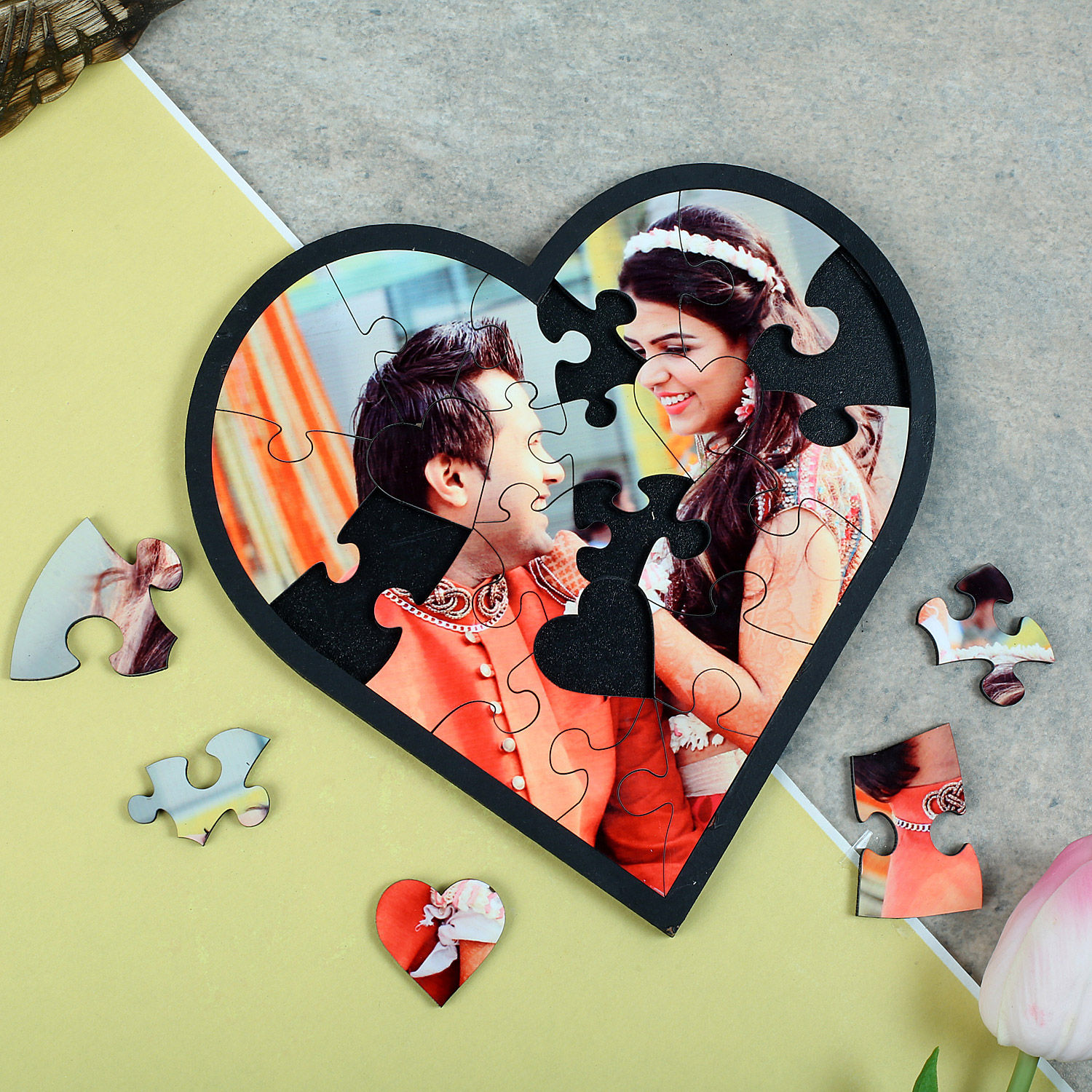 Buy/Send Personalized Heart Puzzle Online- Ferns N Petals