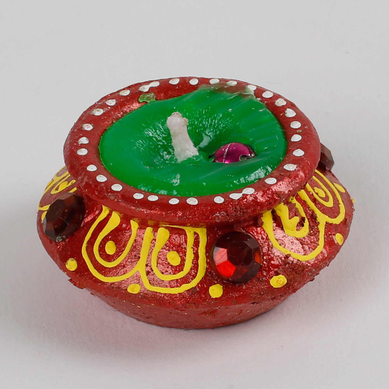 Buy/Send Beautiful Matki Shaped Terracotta Diya Set 4 Pcs Online- Ferns ...