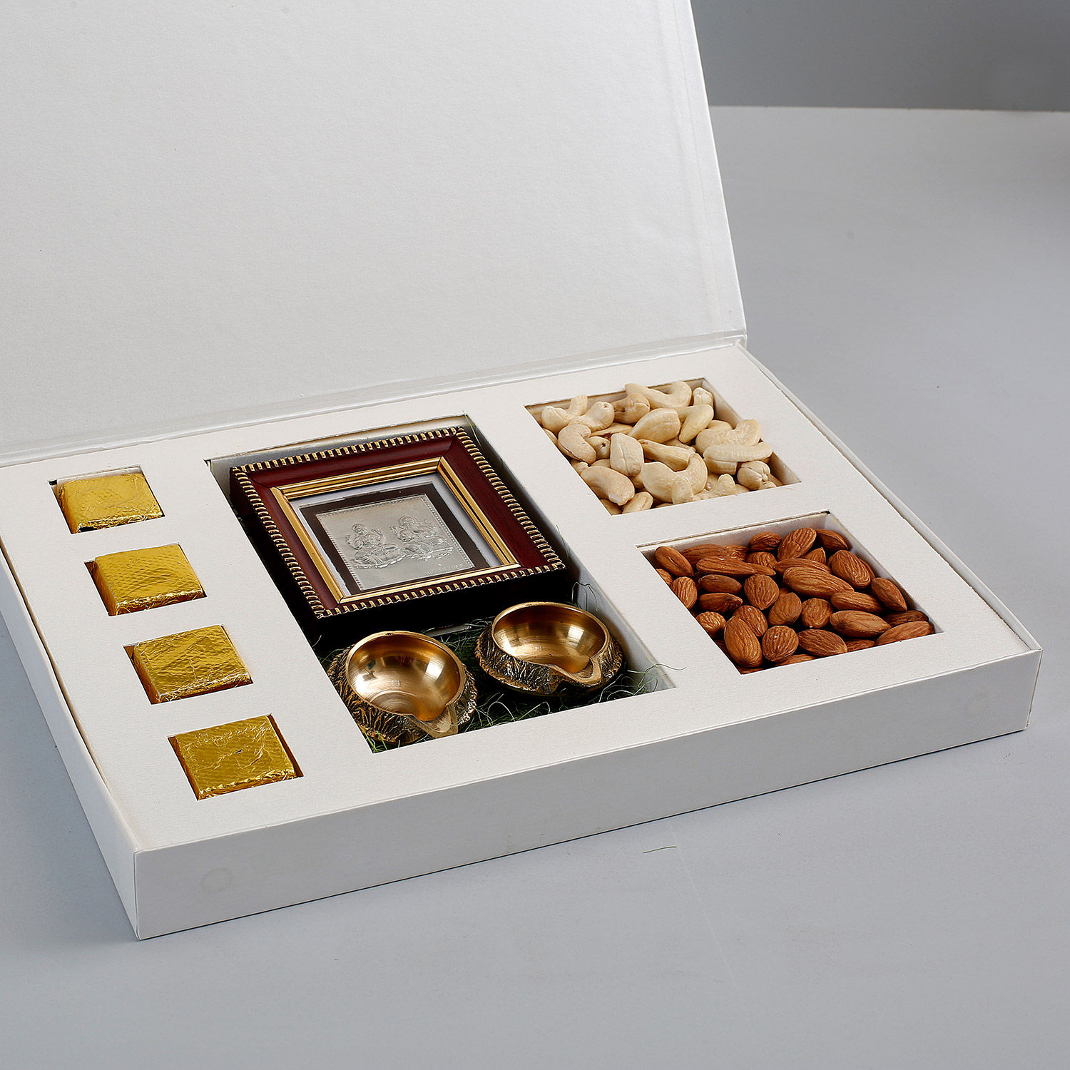Buy/Send Diwali Combo Box With Lakshmi Ganesha Frame Online- Ferns N Petals