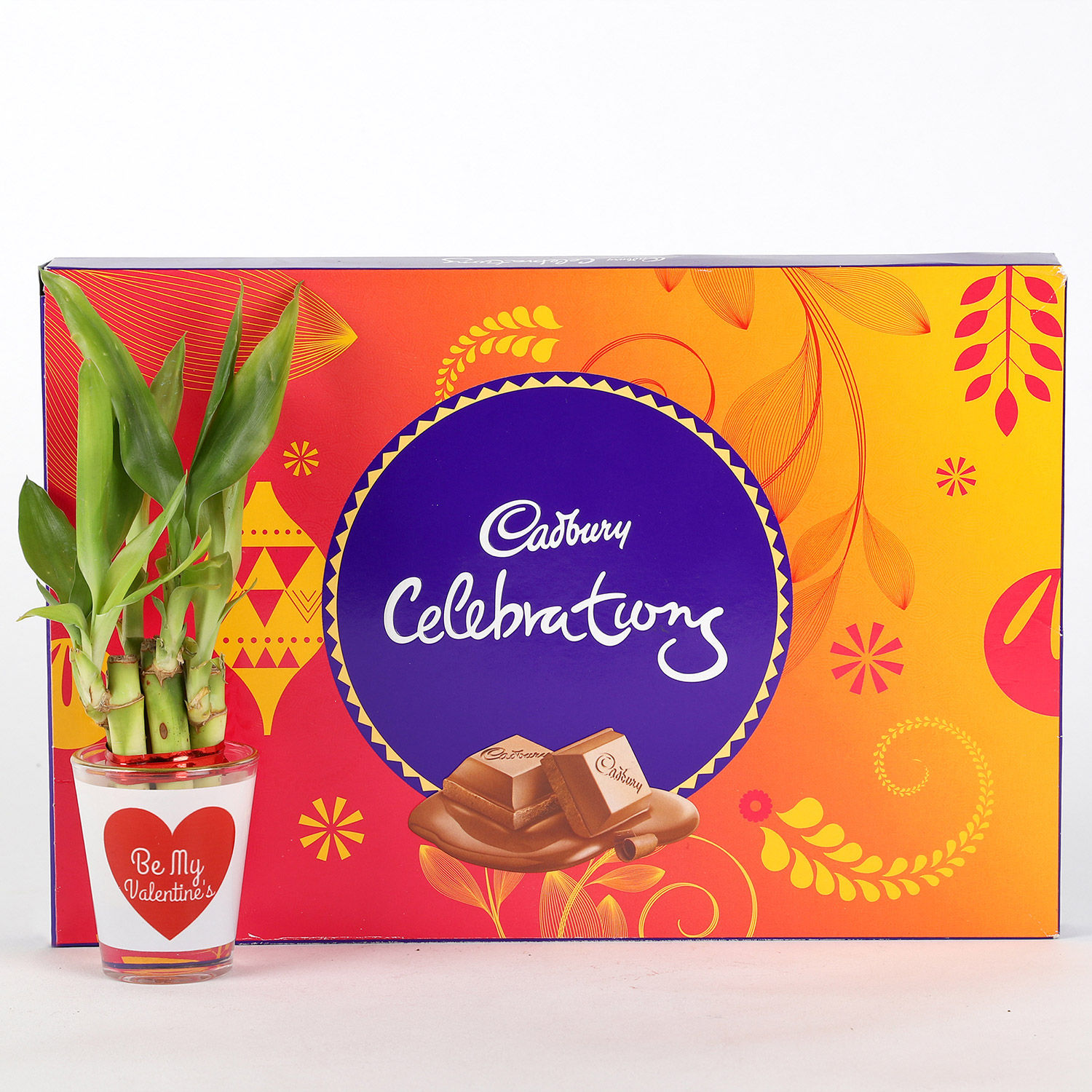 Buy/Send Lucky Bamboo & Cadbury Celebration Box Online- Ferns N Petals