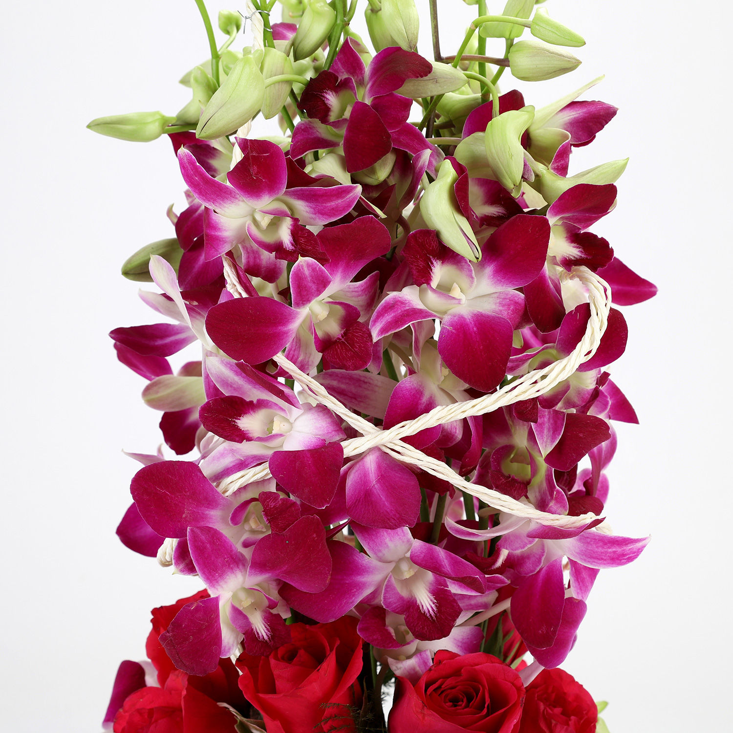 Buy/Send Roses And Orchids Vase Arrangement Online- Ferns N Petals