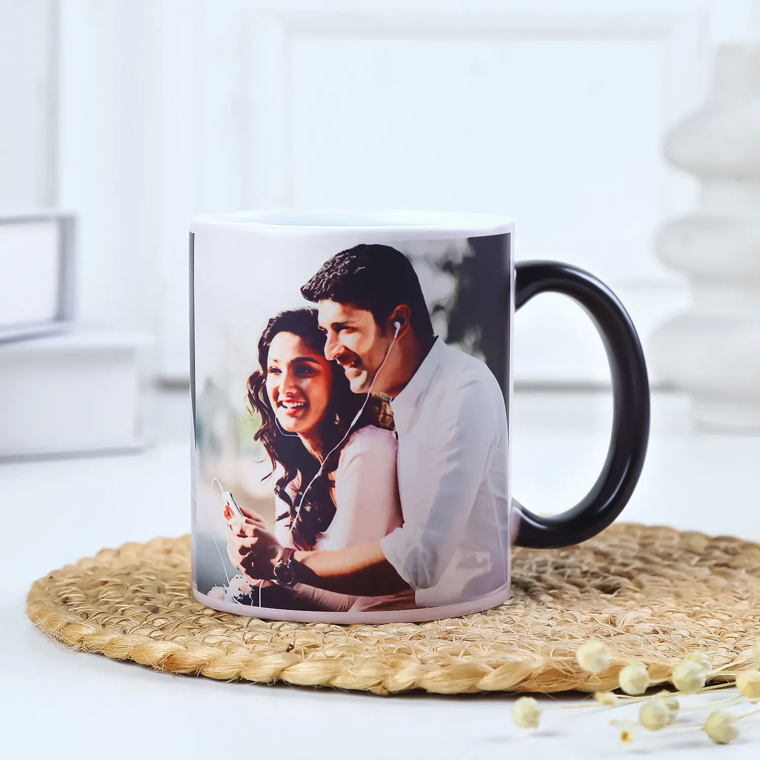 Buy/Send Personalised Black Magical Mug Online- Ferns N Petals