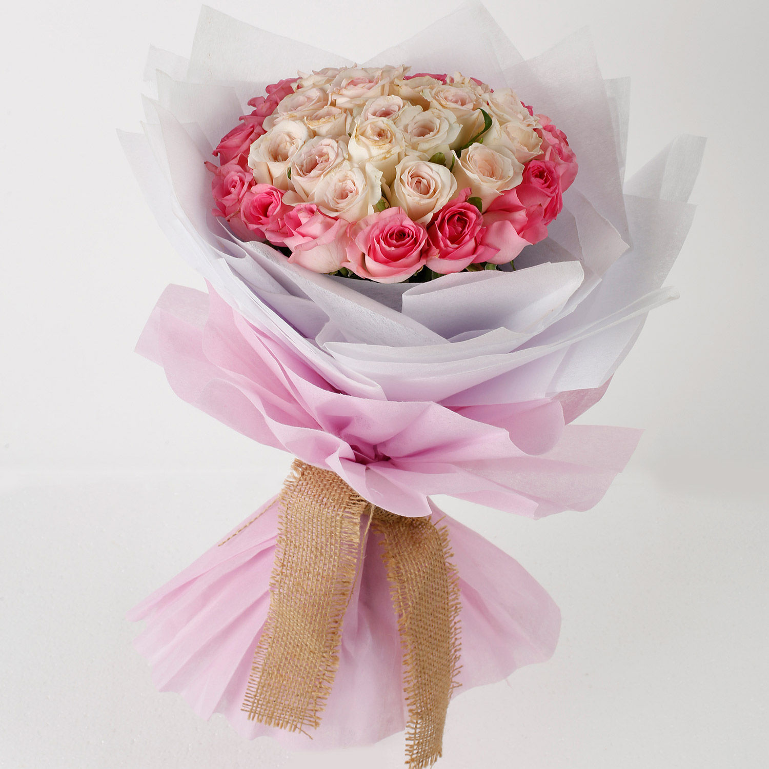 Buy/Send 36 Graceful Pink Roses Bouquet Online- Ferns N Petals
