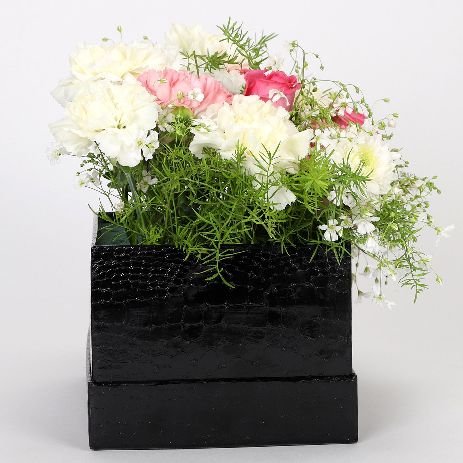 Buy/Send The Dainty Floral Box Arrangement Online- Ferns N Petals