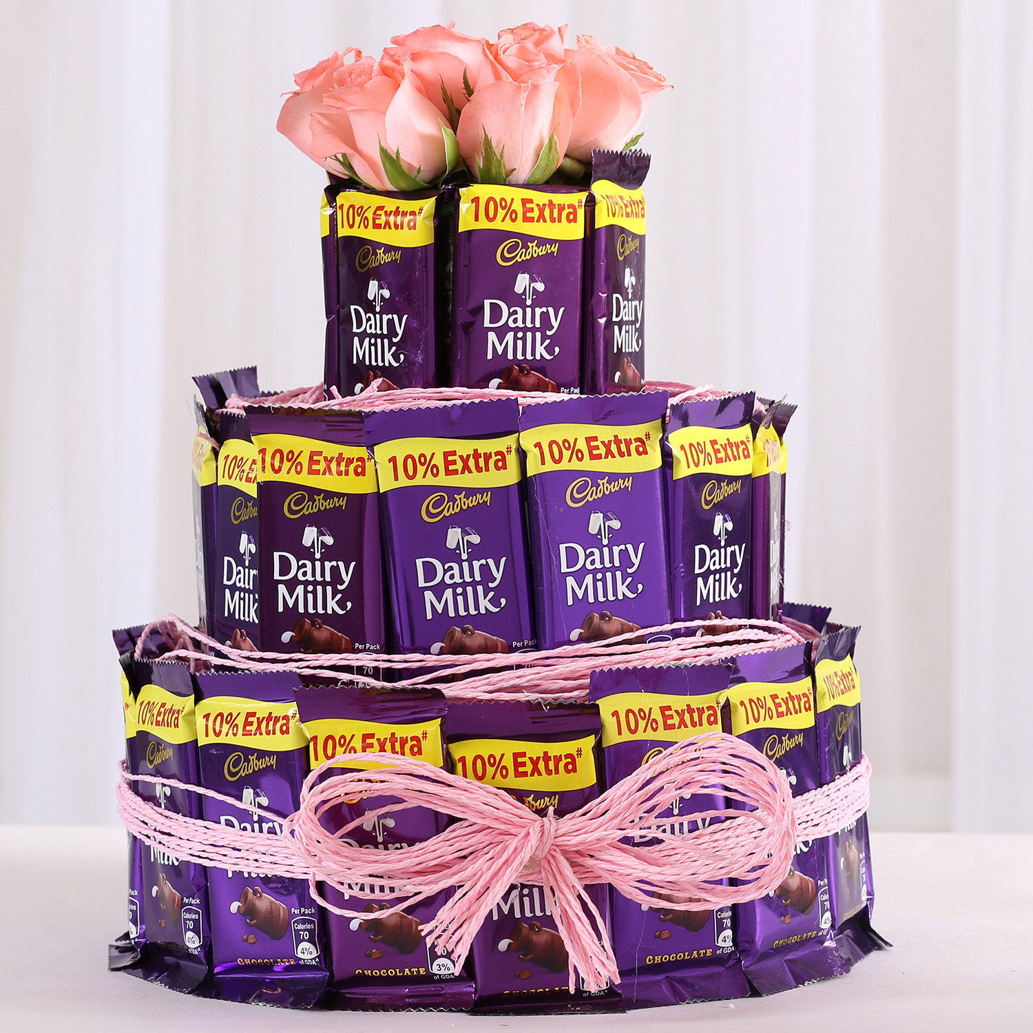 The Cadbury Chocolates Tower | Gift Chocolate and Flowers Combo - Ferns ...