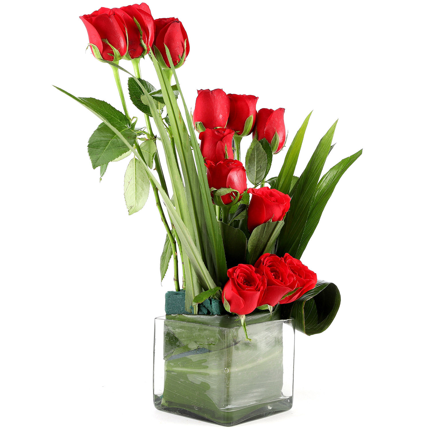 Buy/Send Beautiful Red Roses Vase Arrangement Online- Ferns N Petals