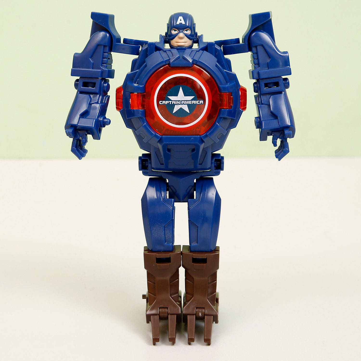 Buy/Send Captain America Transformer Watch & Rakhi Combo Online- Ferns ...