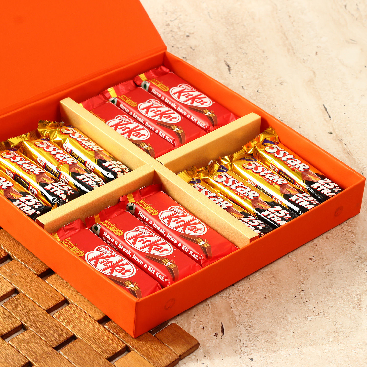 Buy/Send Orange FNP Gift Box Of Chocolates Online- Ferns N Petals