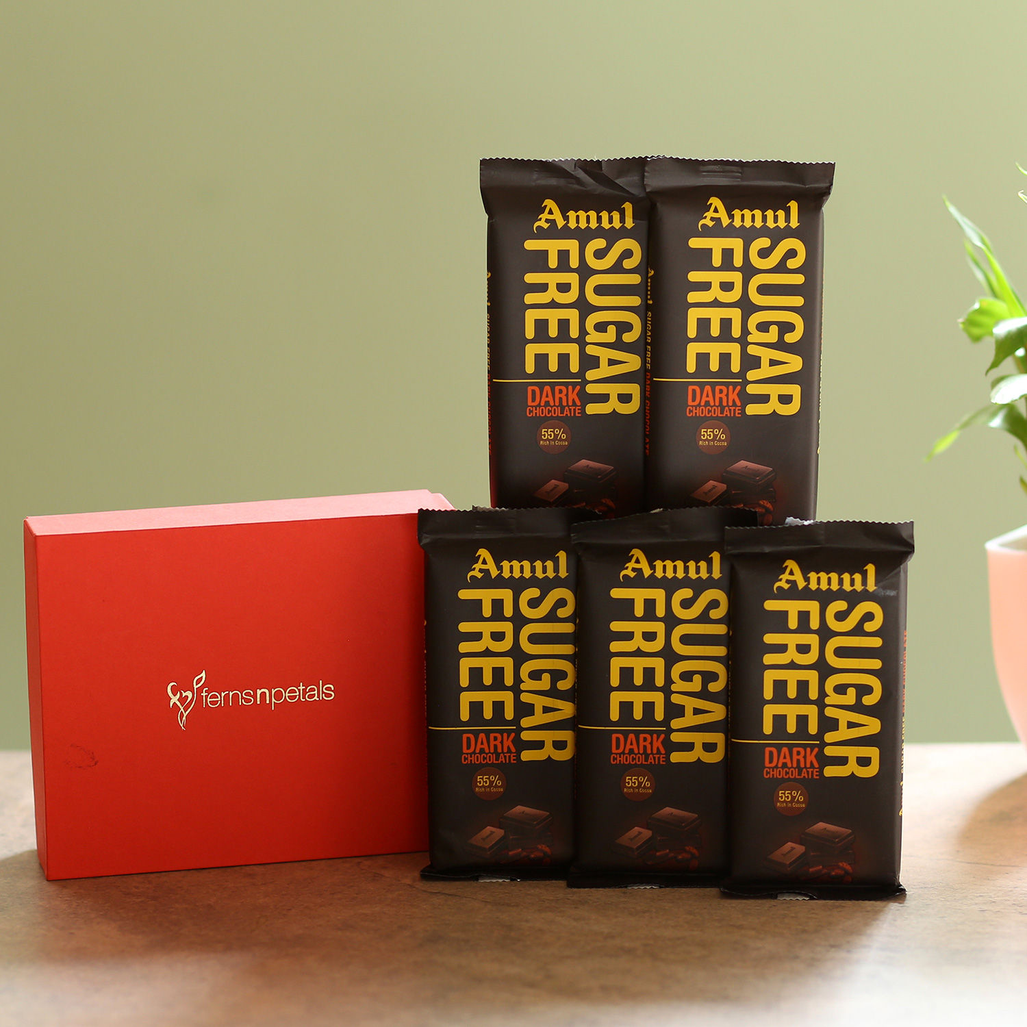 Buy/Send Box Of Sugar Free Amul Chocolates Online- Ferns N Petals