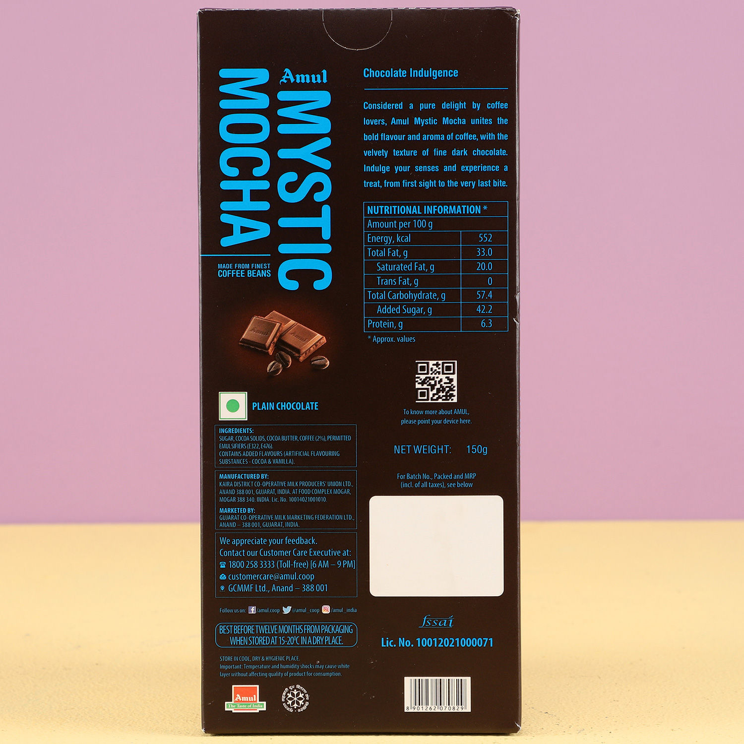 Buy/Send Delicious Amul Chocolate Bars White Box Online- Ferns N Petals