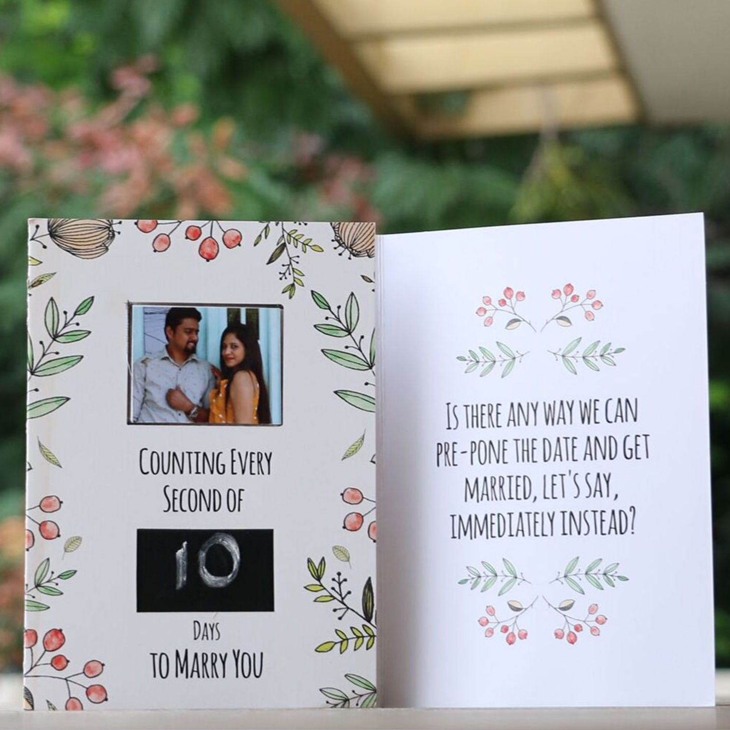 Buy/Send Personalised Wedding Countdown Card Online- Ferns N Petals