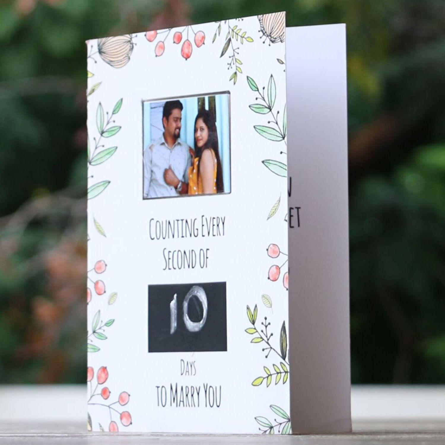 Buy/Send Personalised Wedding Countdown Card Online- Ferns N Petals