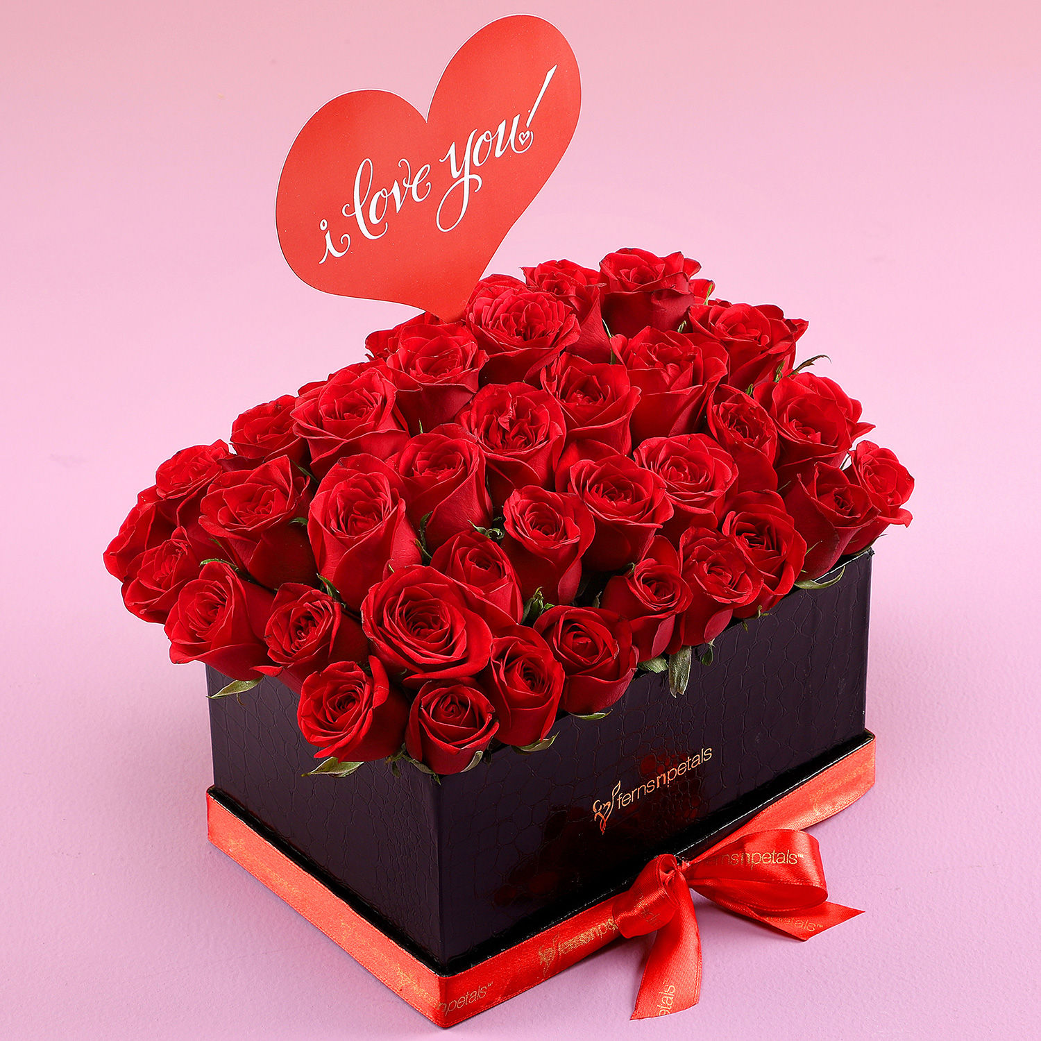 Buy/Send I Love You Red Roses Box Online- Ferns N Petals