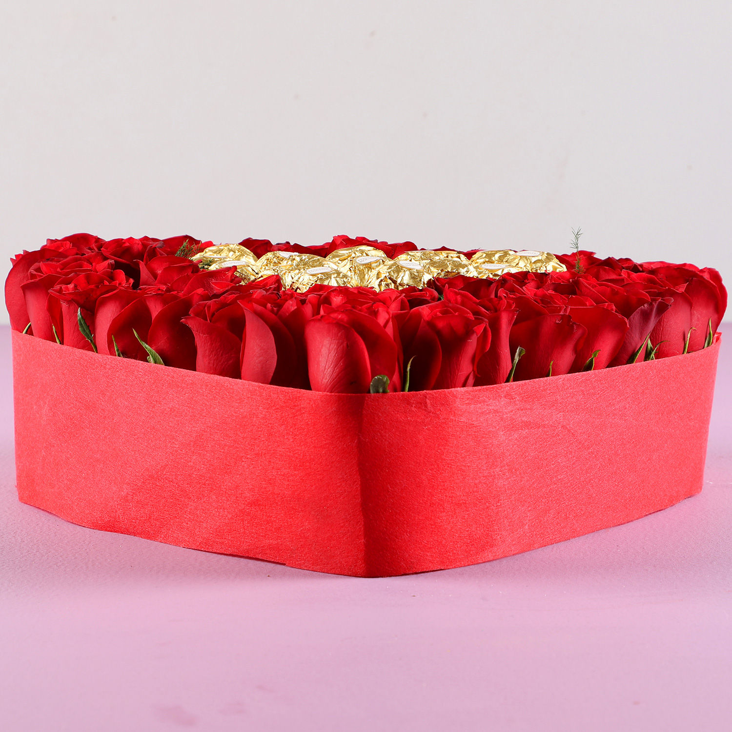 Buy/Send Heart Shaped Roses Arrangement Online- Ferns N Petals