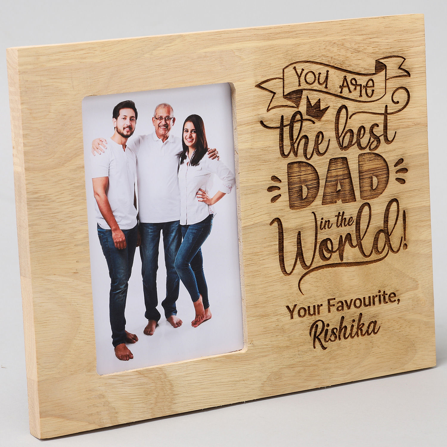 Buy/Send Best Dad Personalised Photo Frame Online- Ferns N Petals