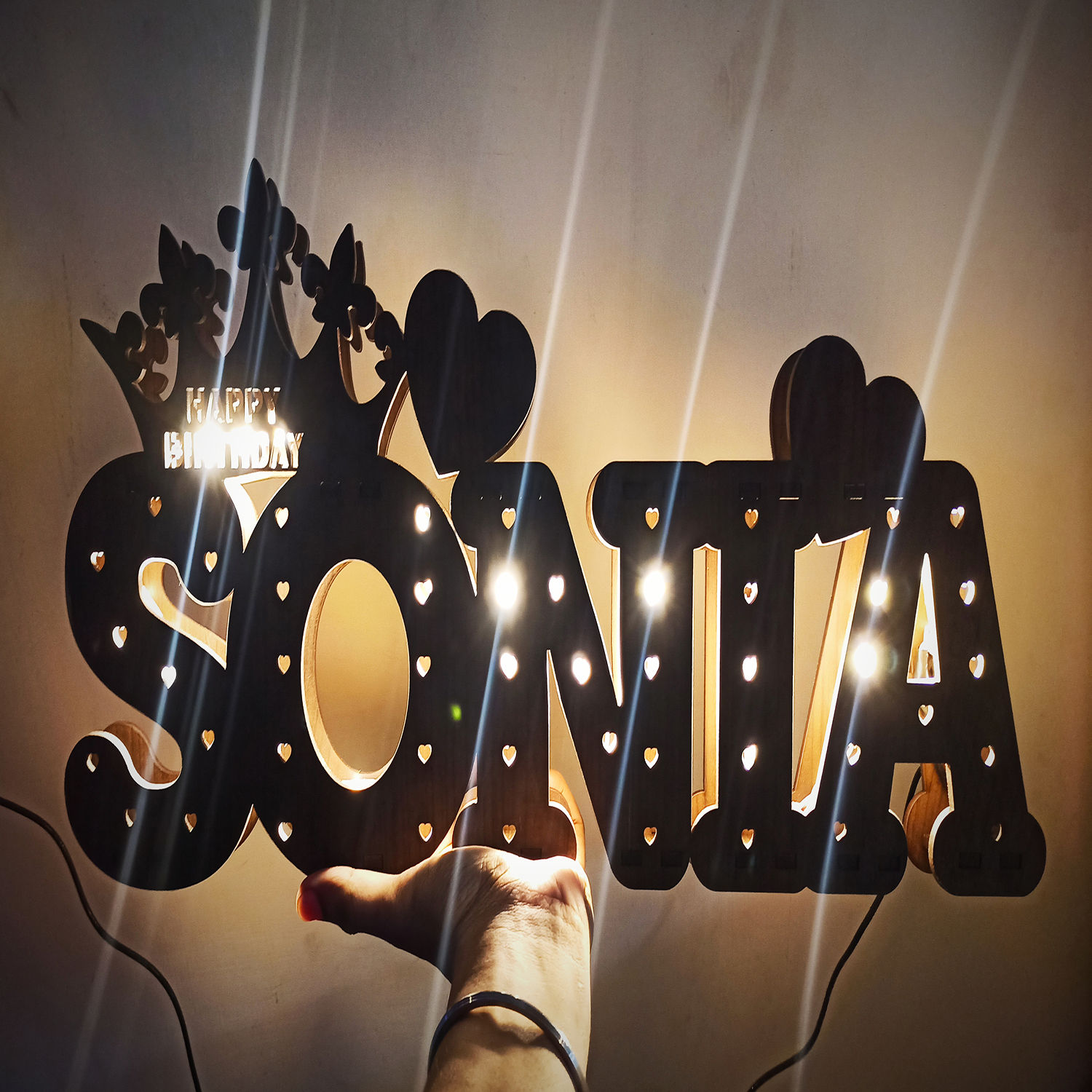 Buy/Send Customized Name Board Online- Ferns N Petals