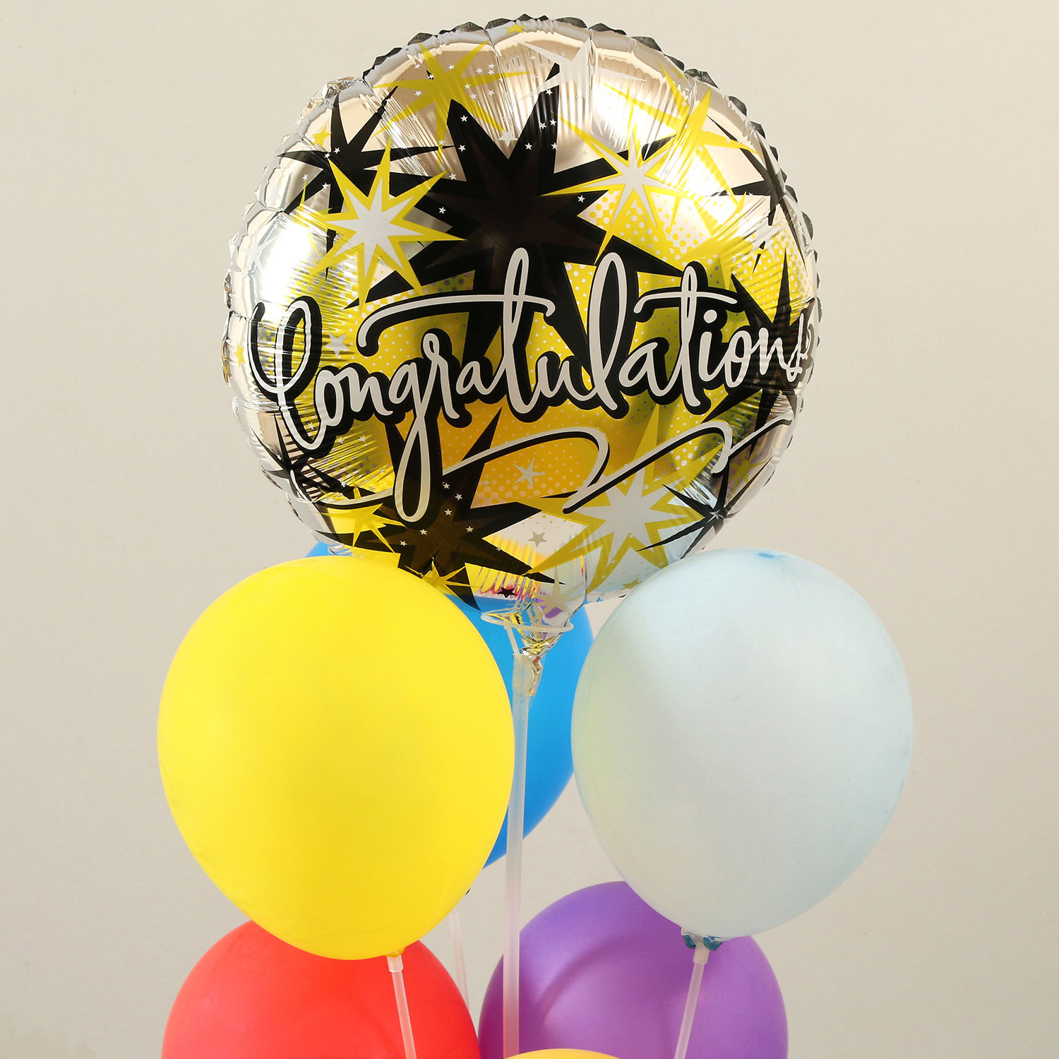 Buy/Send Colourful Congratulations Balloon Bouquets Online- Ferns N Petals