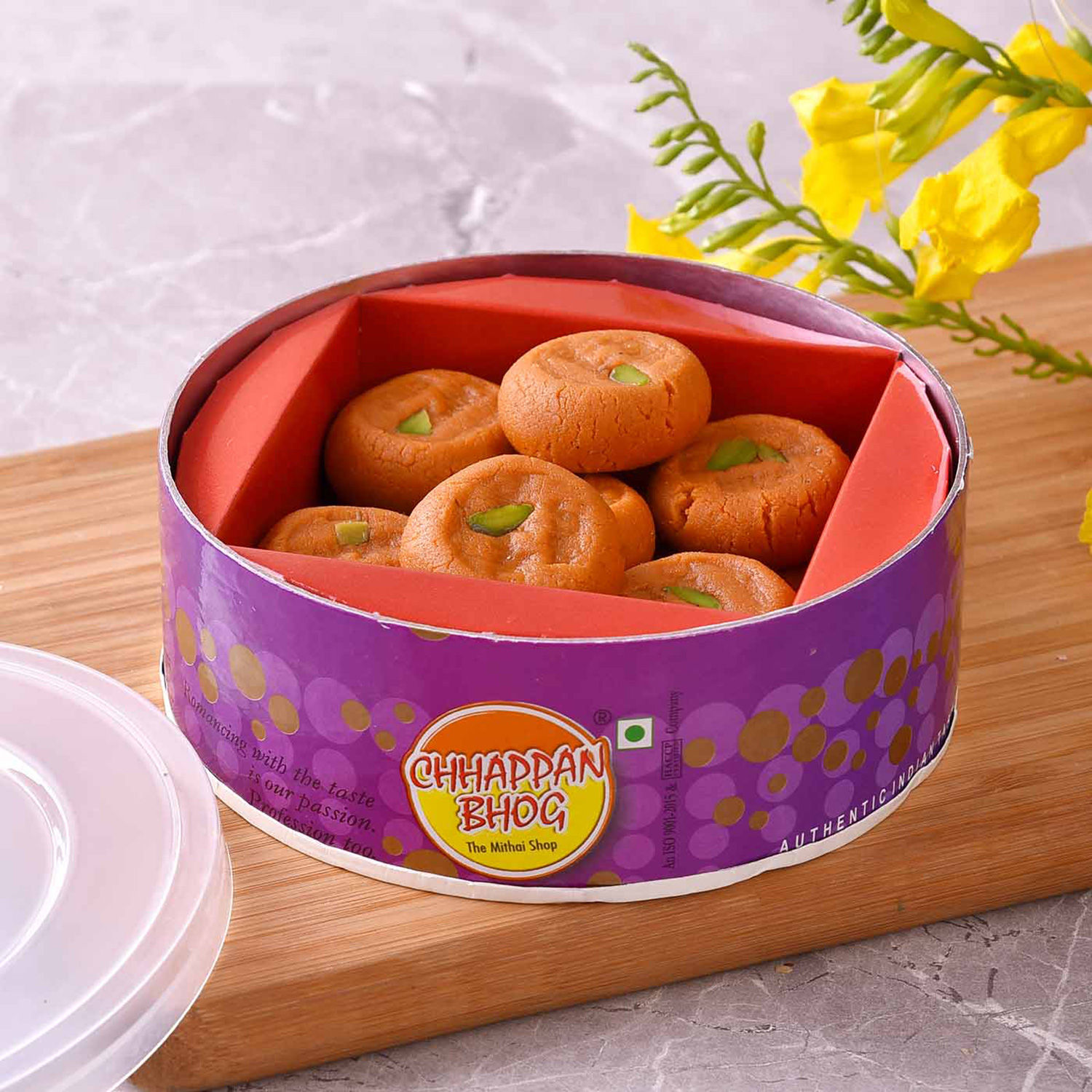 Buy/Send Chhappan Bhog Kesar Peda & Cashew Nuts Pack With Kerala Deep ...