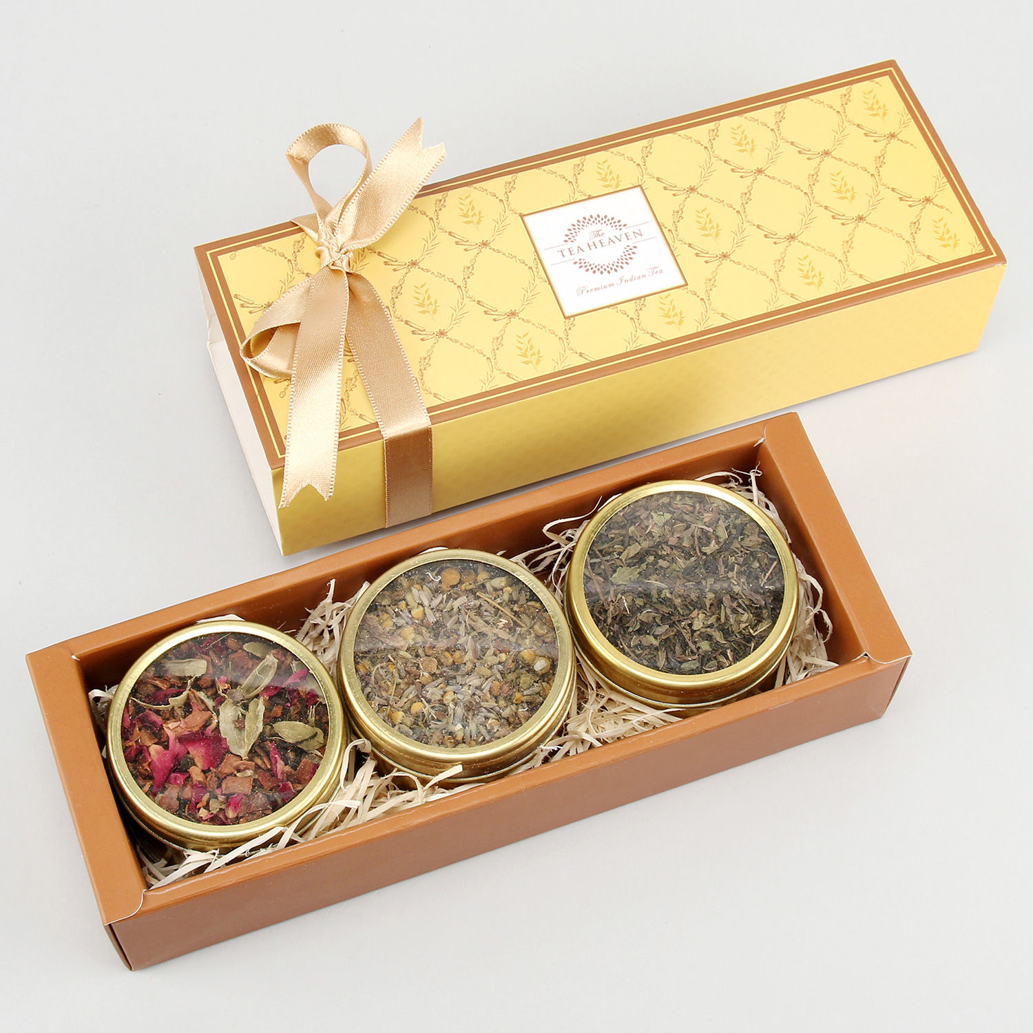 Buy/Send Tea Heaven Assorted Tea Gift Set of 3 Online- Ferns N Petals